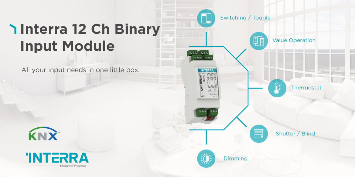 Interra 12 Ch Binary Input Module – KNX Association [Official website]